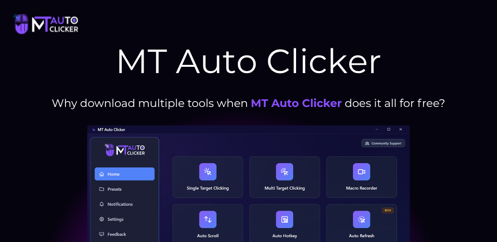 MT Auto Clicker — Free AutoClicker for Windows & Mac